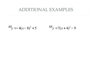 converting vertex form to standard form.ppt