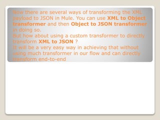Converting with custom transformer | PPT