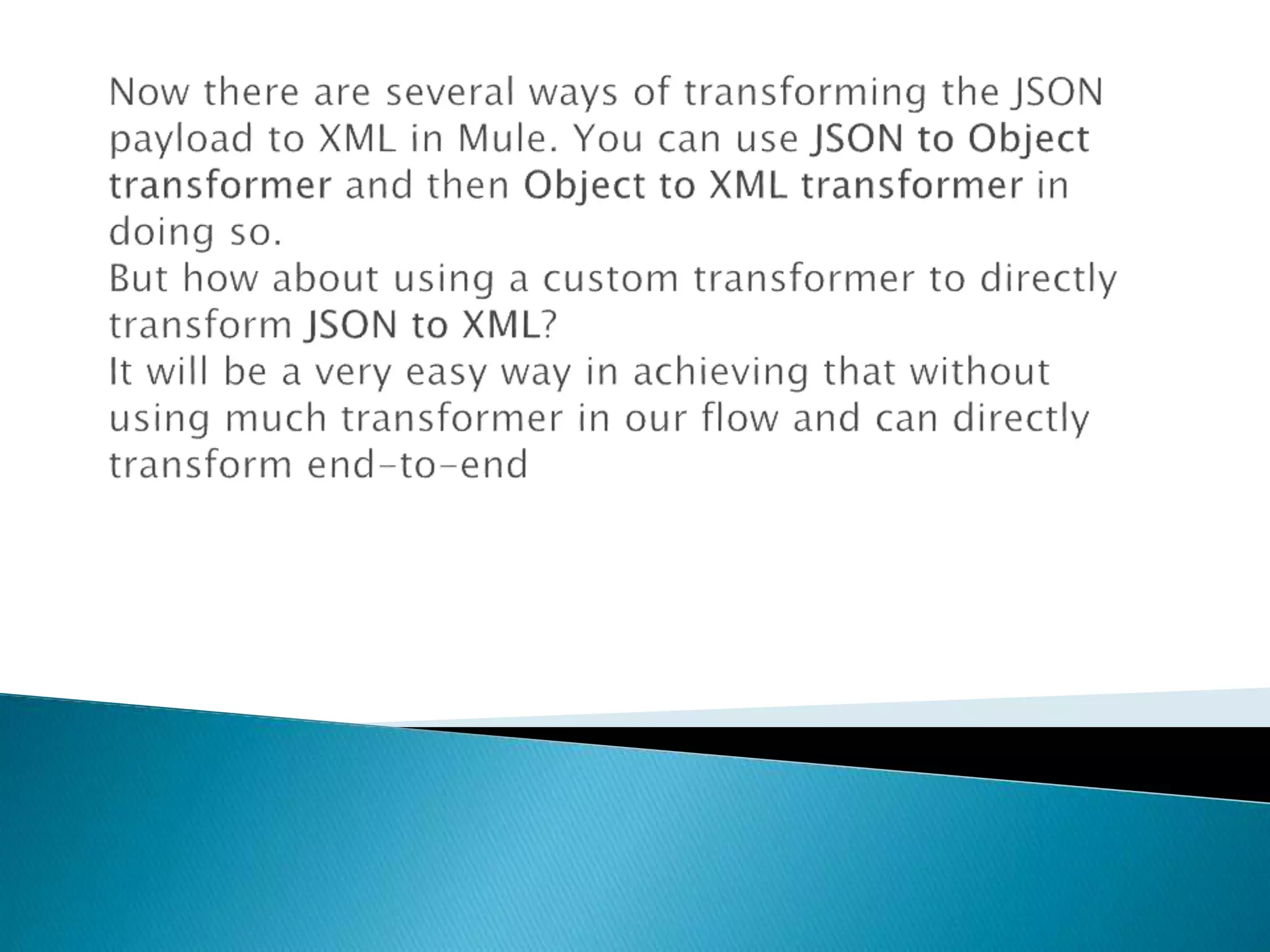 Converting with custom transformer part 2 | PPT