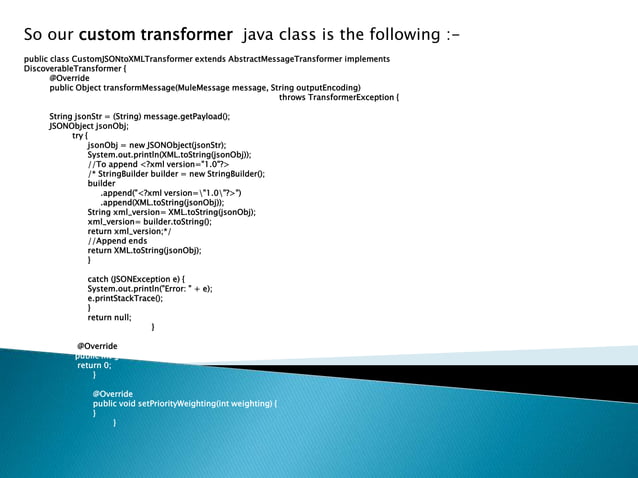 Converting with custom transformer part 2 | PPT