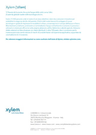 Convertitori Inverter Hydrovar - Lowara - Fornid | PDF