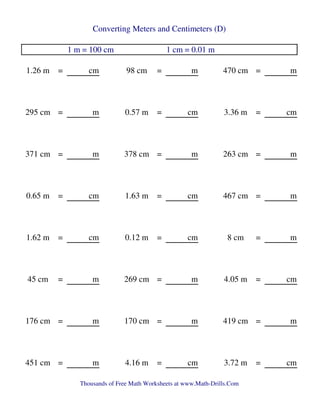 Convert meters centimeters_004 | PDF