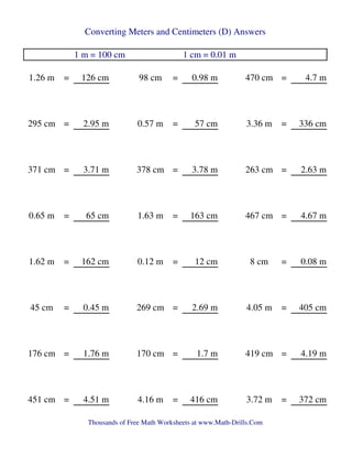 Convert meters centimeters_004 | PDF