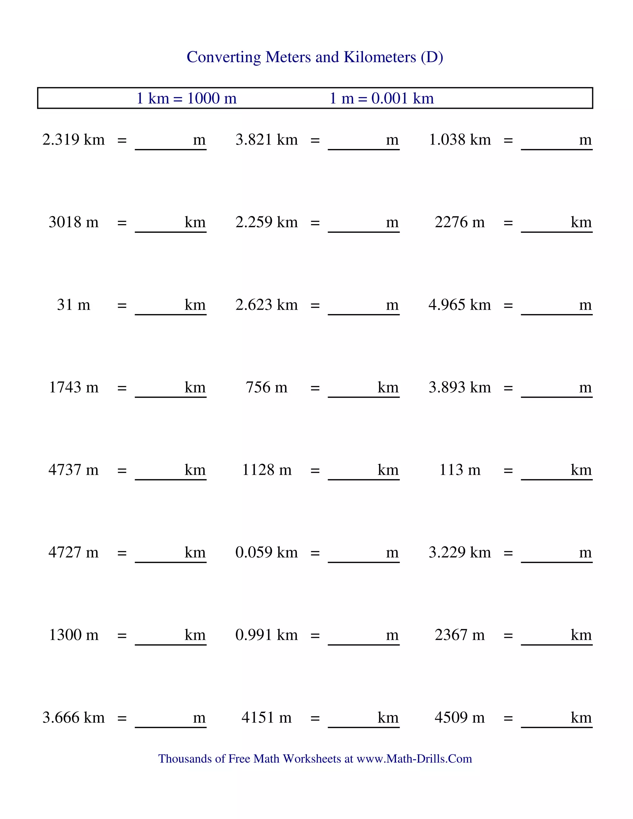 Convert meters kilometers_004 | PDF