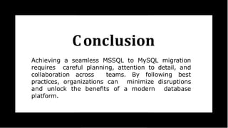 Convert MSSQL to MySQL | PDF