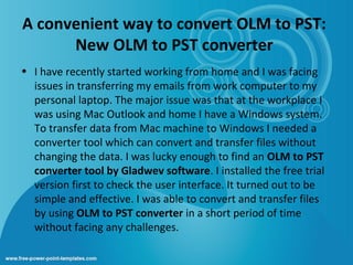 Convert olm to pst | PPT