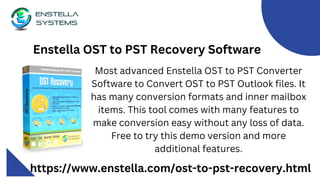 Convert OST to PST Outlook files | PPT