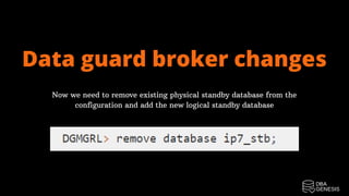 Convert Physical Standby Into Logical Standby | PDF