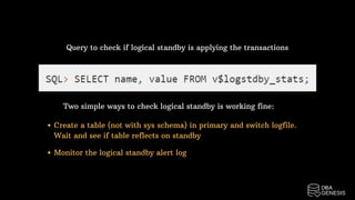 Convert Physical Standby Into Logical Standby | PDF
