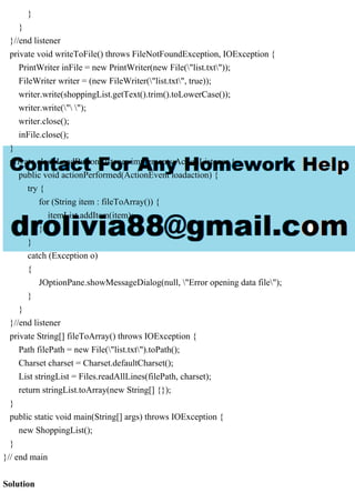 Convert the following program so that it uses JList instead of JComb.pdf