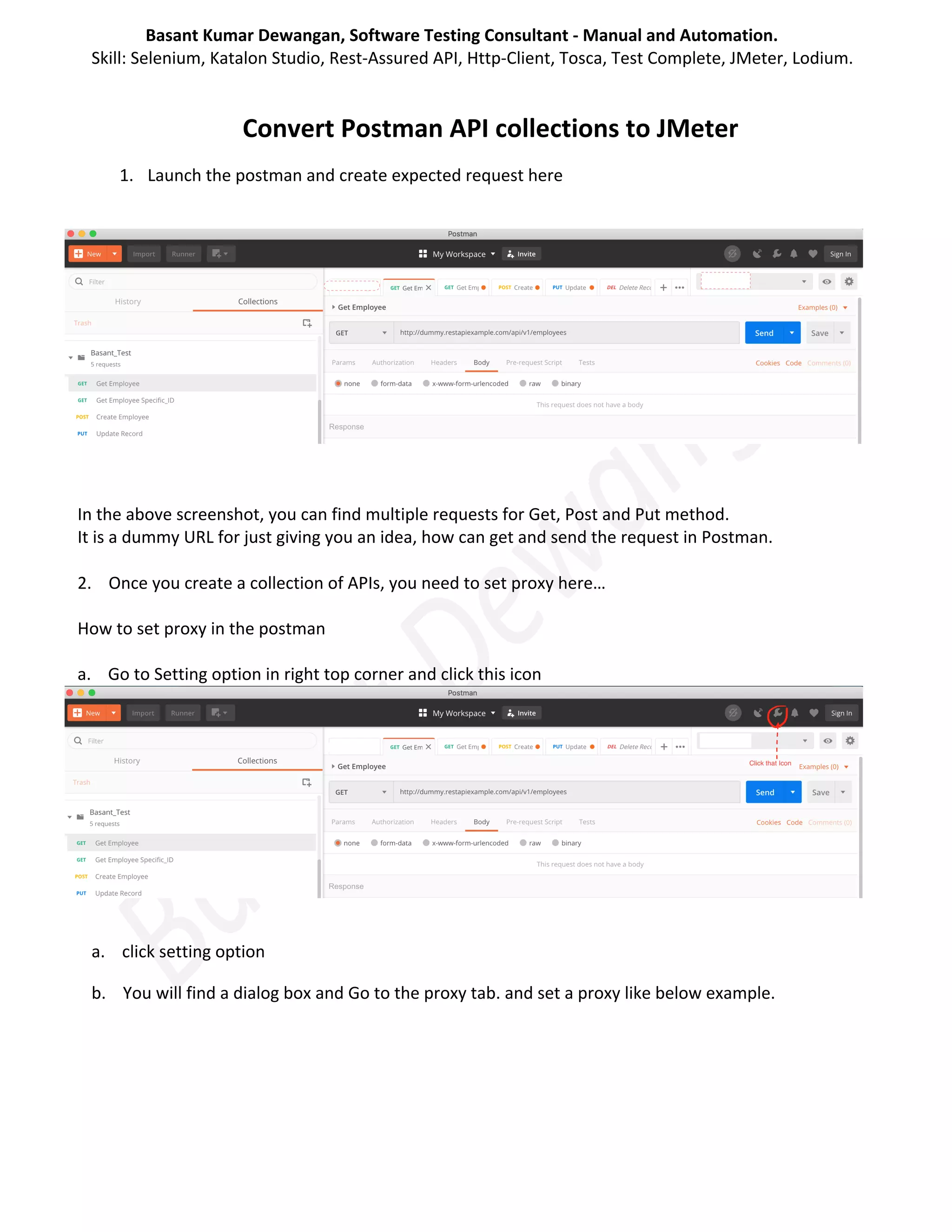 Convert Postman Apis Collections To Jmeter Pdf