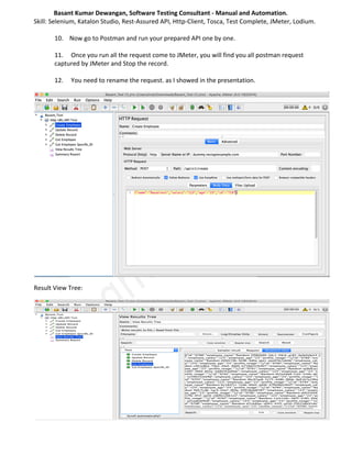 Convert Postman APIs collections to JMeter | PDF