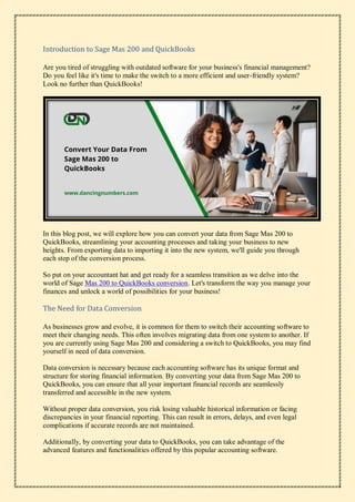 Convert Your Data From Sage Mas 200 to QuickBooks.pdf