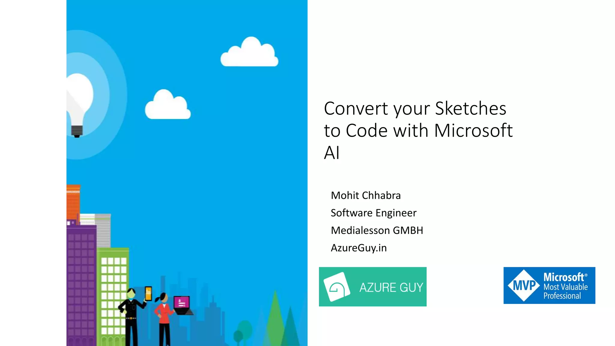 Convert your sketches to code with microsoft ai | PPT