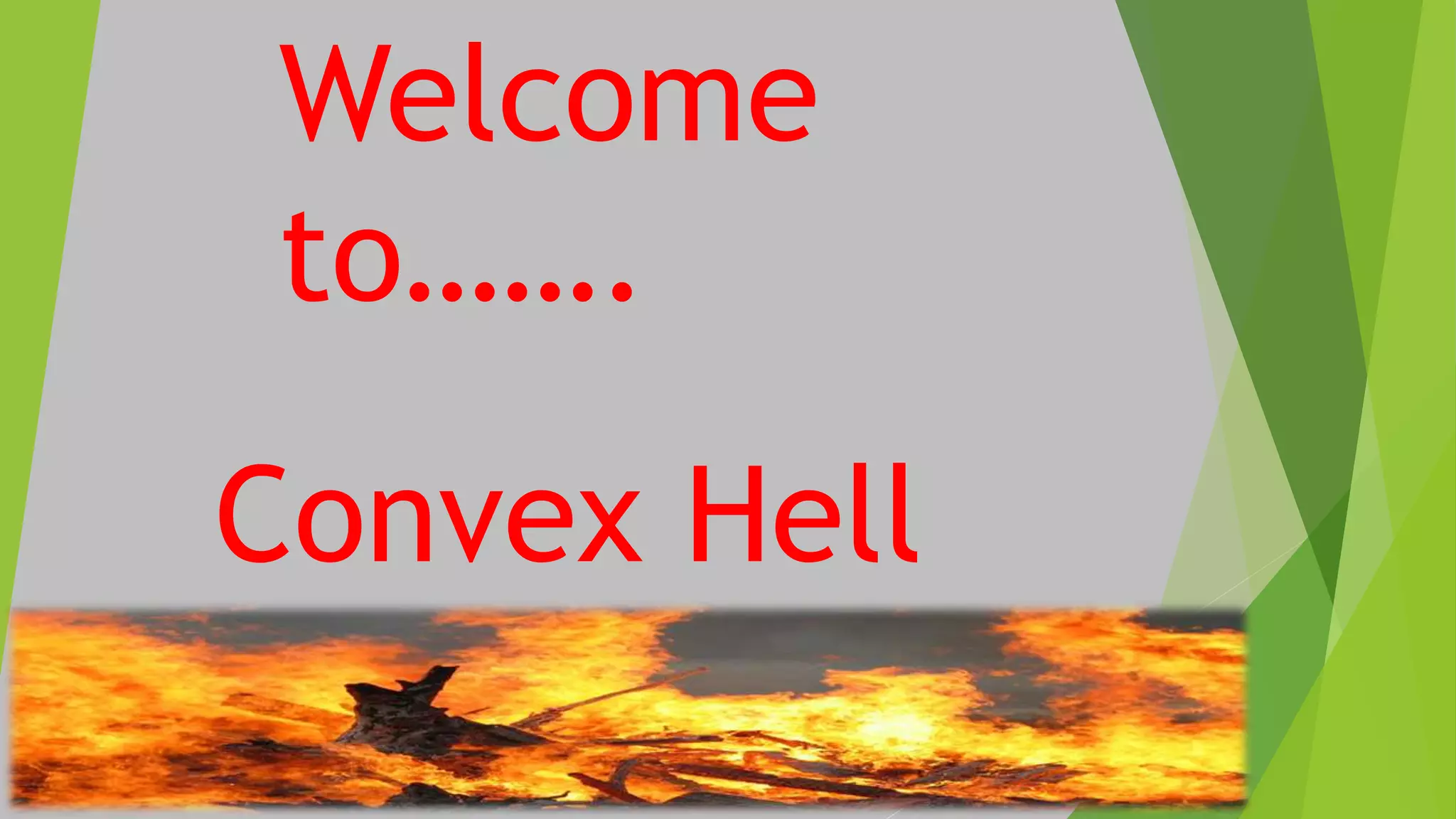 Convex hull presentation | PPTX