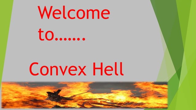 Convex hull presentation | PPTX