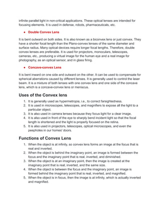 Convex Lens - A Complete Overview.PDF | Eye and Vision Conditions ...