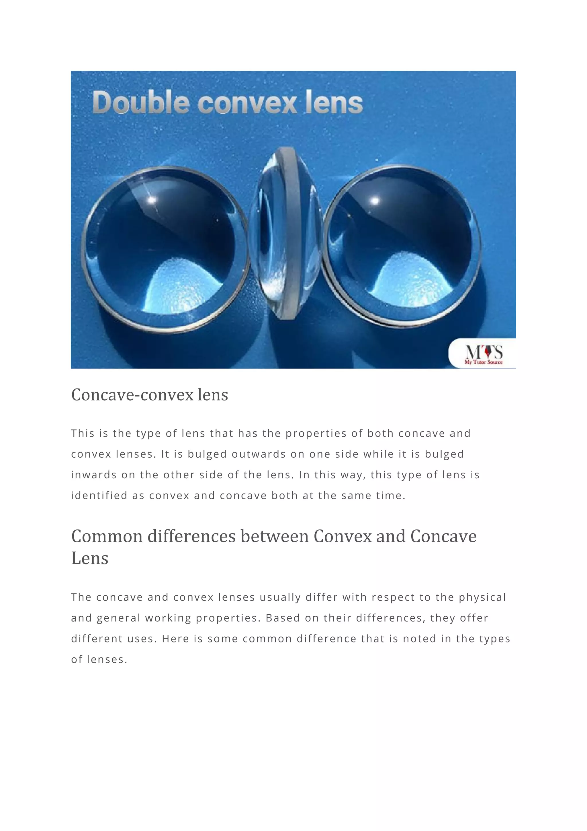 Convex lens uses functions and types.pdf