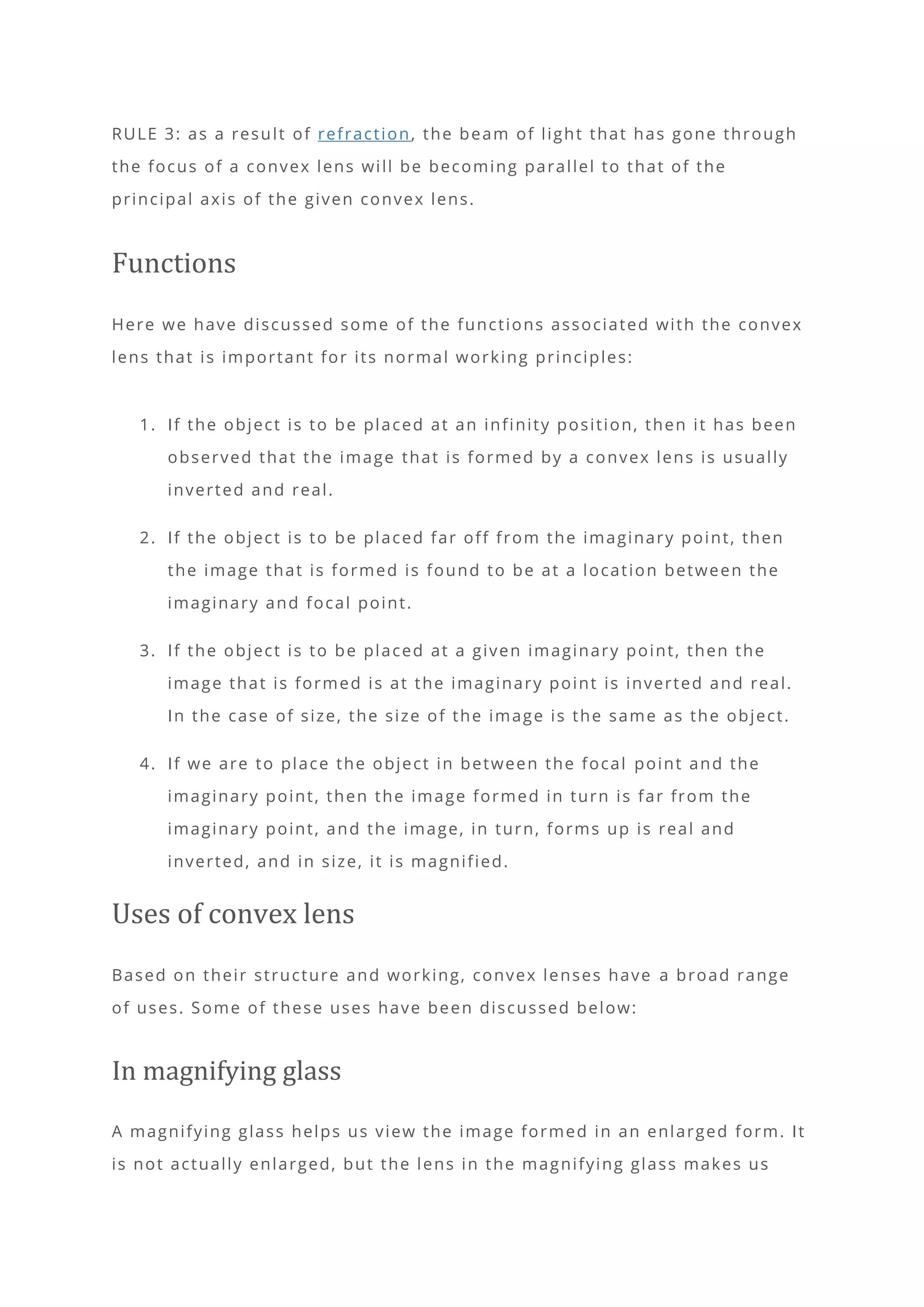 Convex lens uses functions and types.pdf