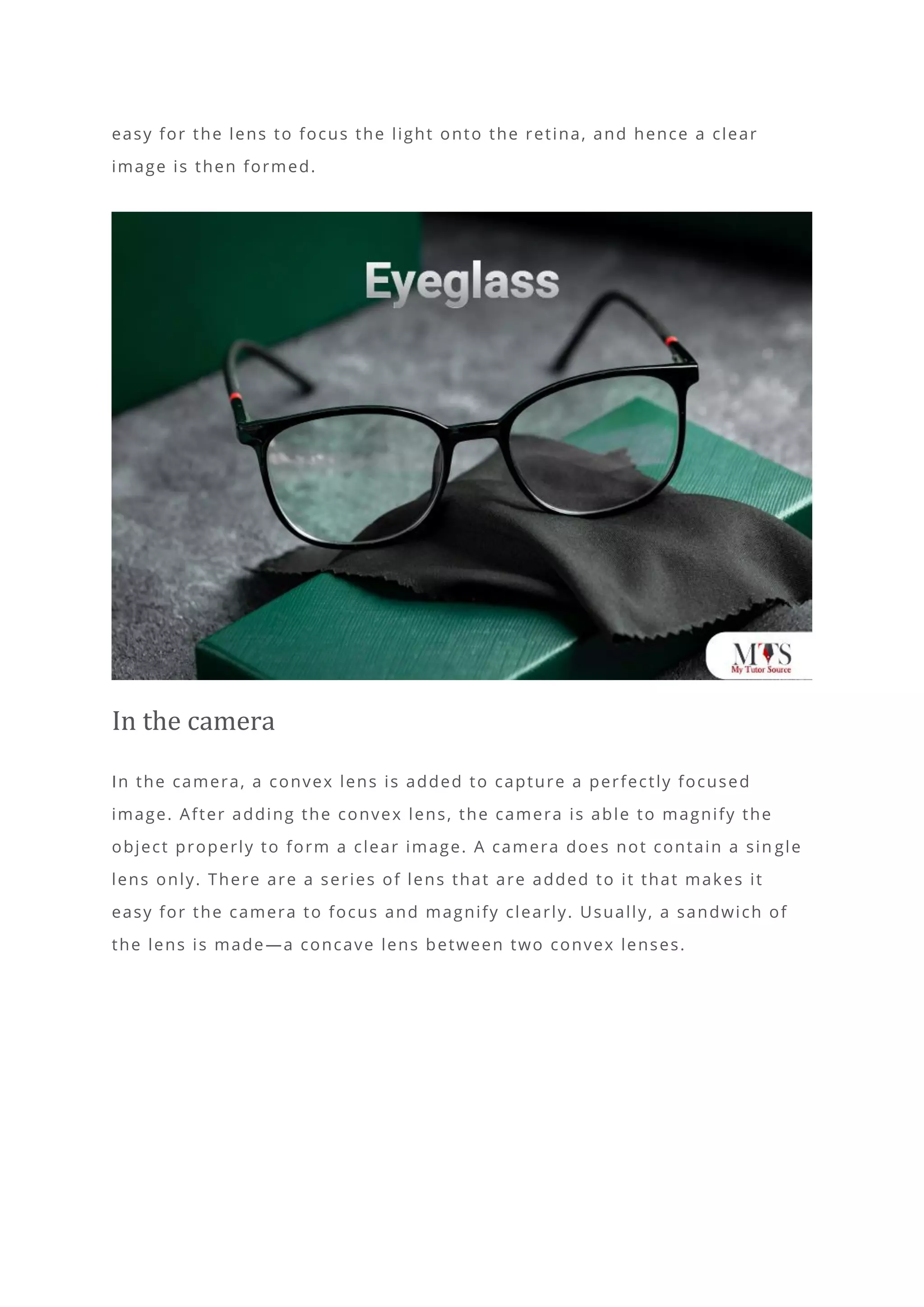 Convex lens uses functions and types.pdf