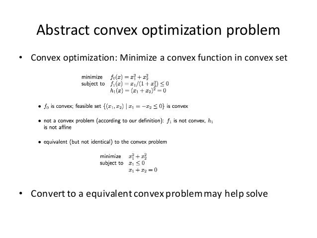 Convex optimization methods
