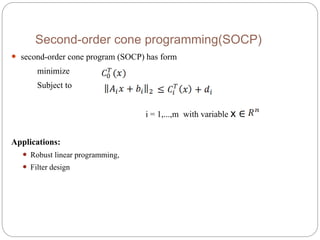 Convex optmization in communications | PPTX