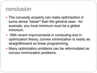 Convex optmization in communications | PPTX