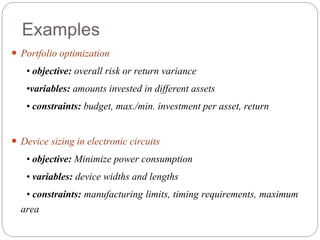 Convex optmization in communications | PPTX