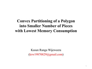 Convex Partitioning of a Polygon into Smaller Number of Pieces with ...