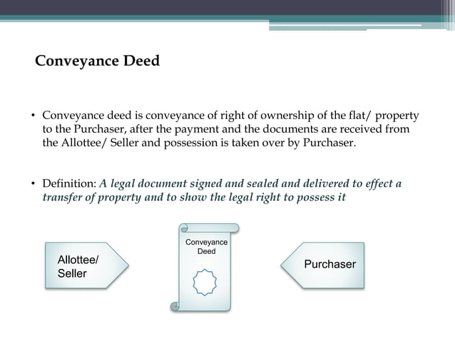 Conveyance deed | PPTX