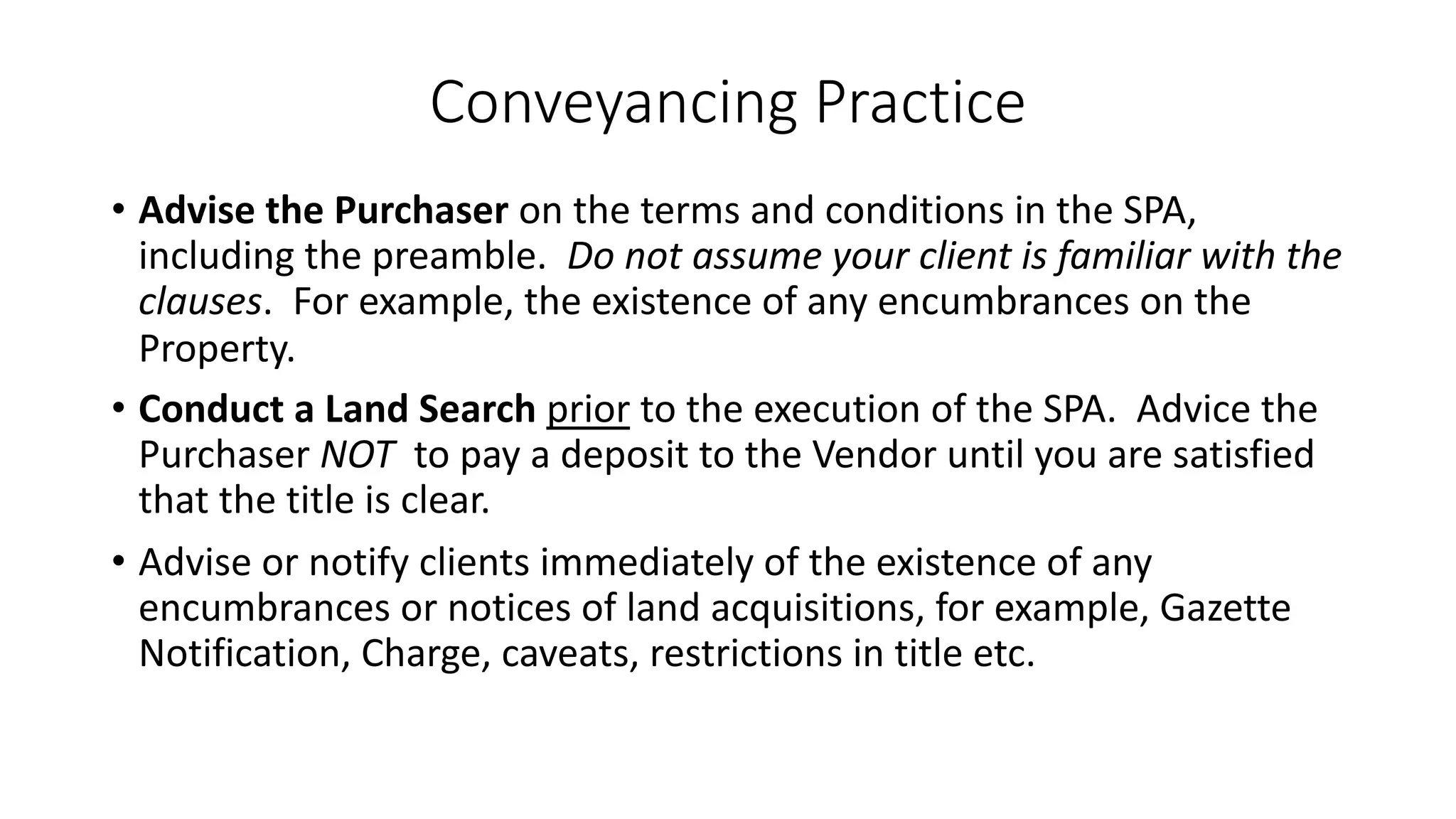Conveyancing Law & Practice in Malaysia | PDF