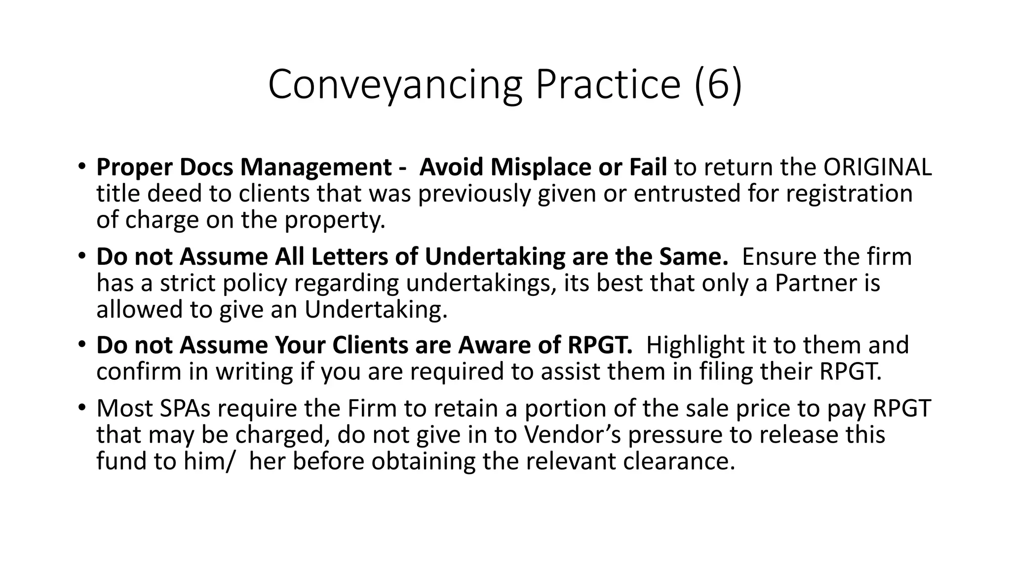 Conveyancing Law & Practice in Malaysia | PDF