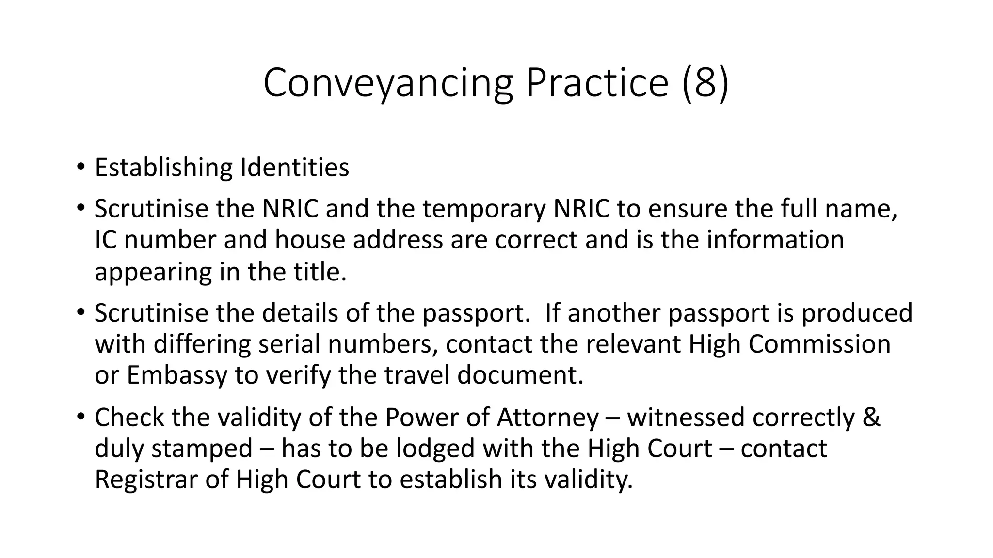Conveyancing Law & Practice in Malaysia | PDF