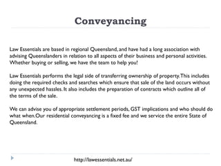 Conveyancing - Law Essentials | PDF