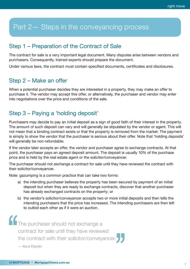 Conveyancing process-explained | PDF | Real Estate Industry | Industries