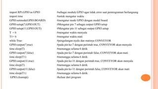 perancangan putar balik motor dc mini conveyor menggunakan ...