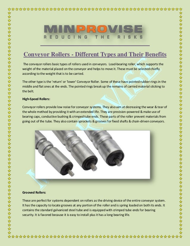 Conveyor Rollers - Different Types and Their Benefits