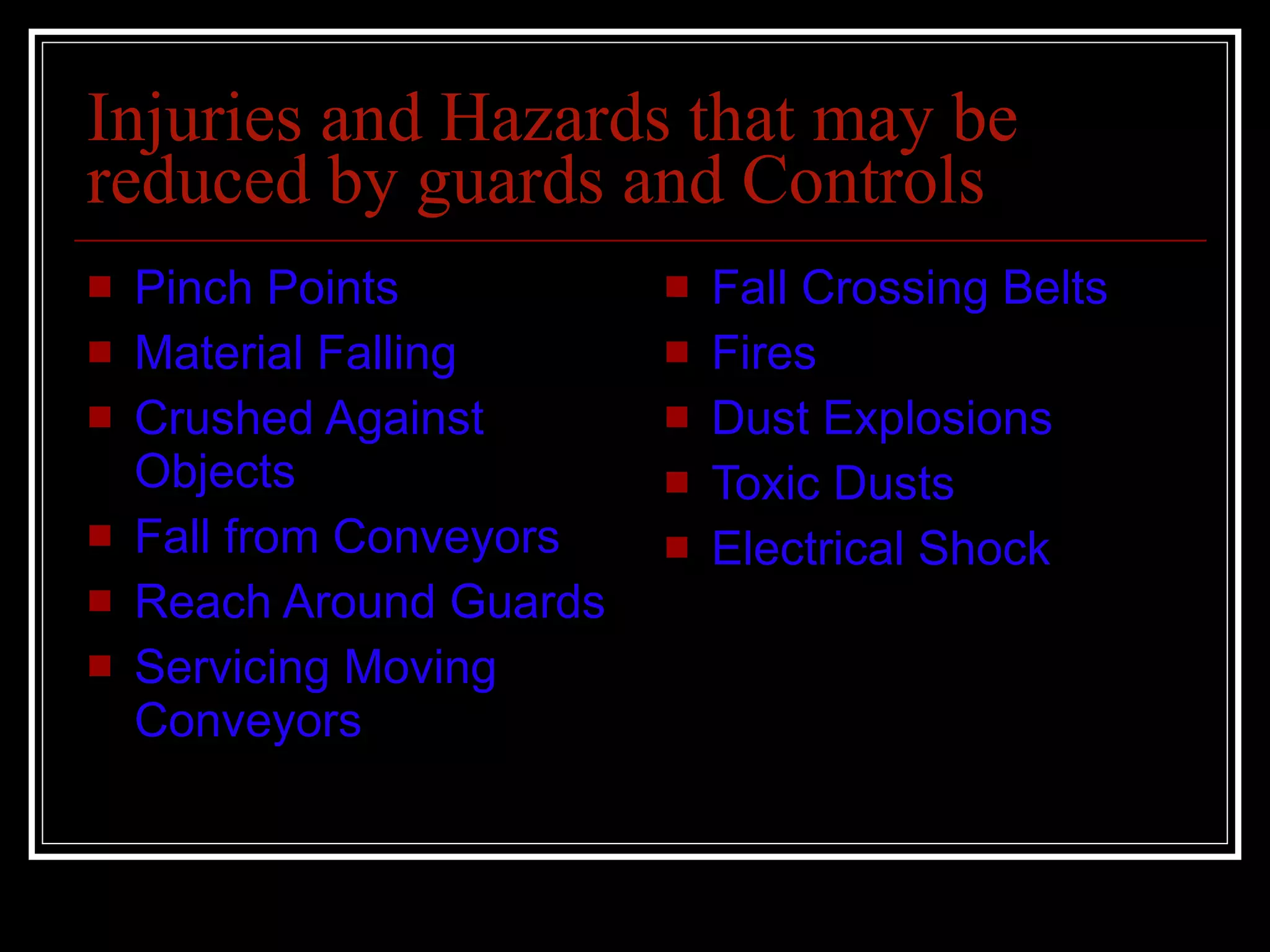 Conveyor Safety | PPT