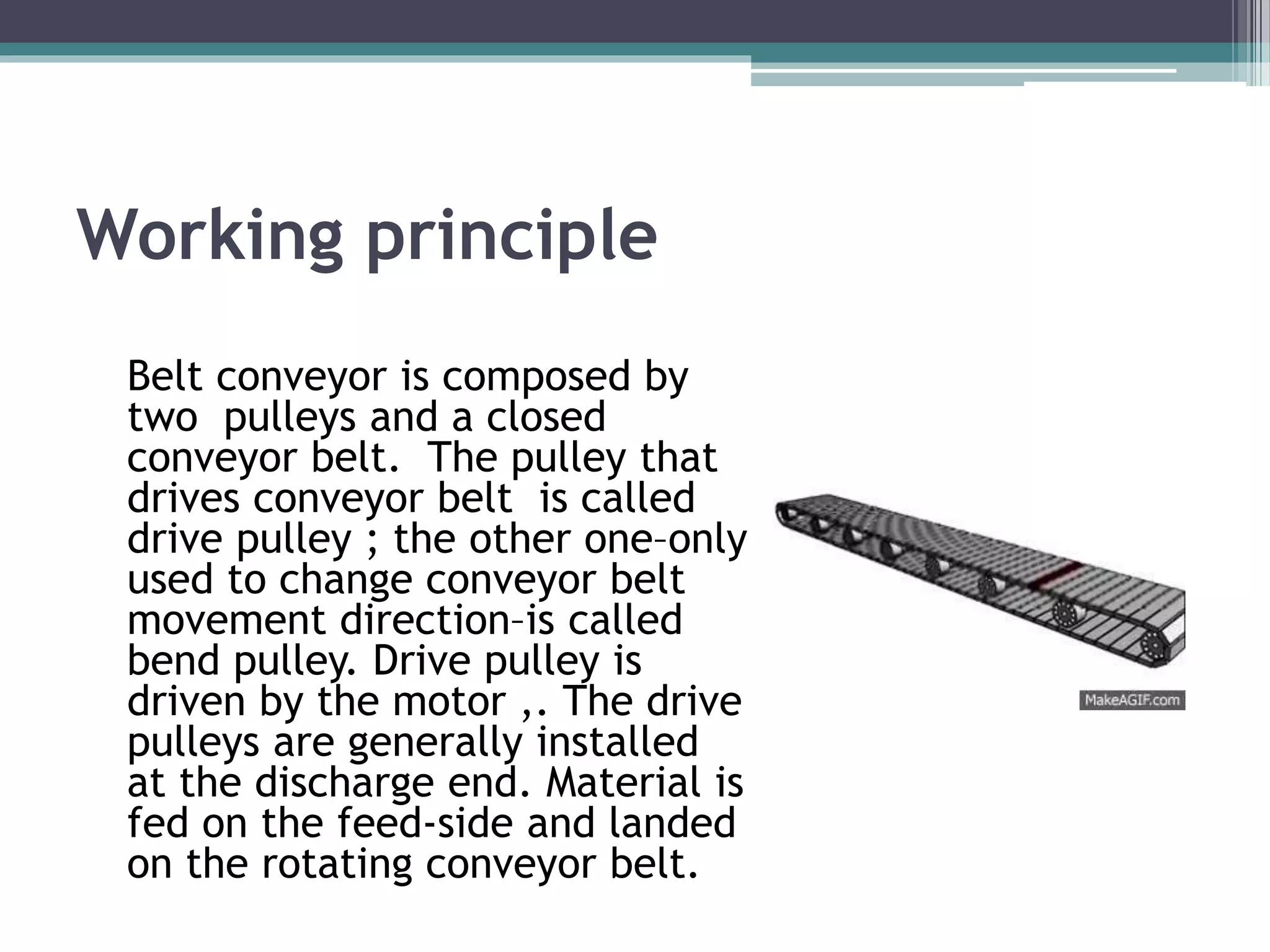 Conveyors and types | PPTX