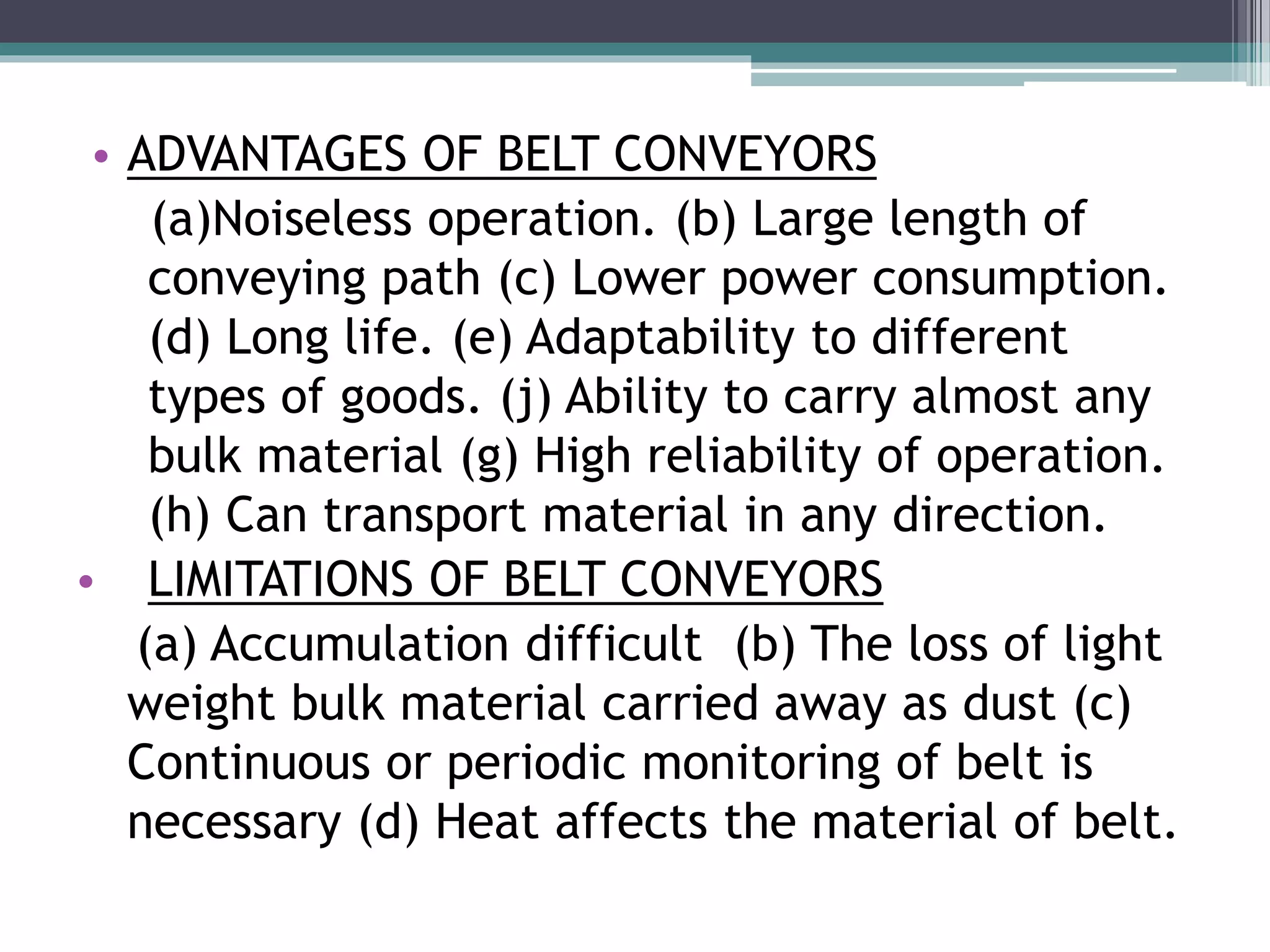Conveyors and types | PPTX