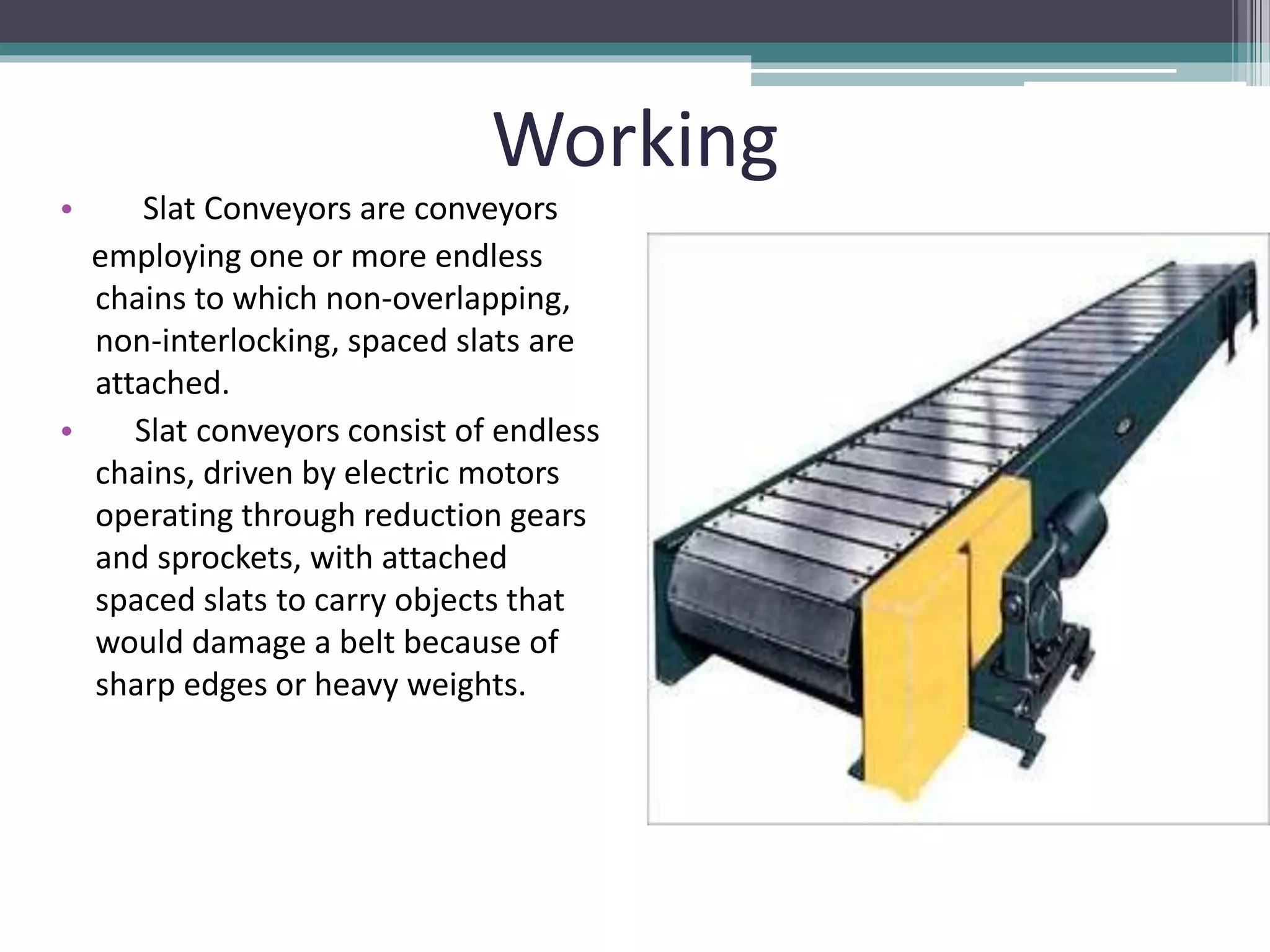 Conveyors and types | PPTX