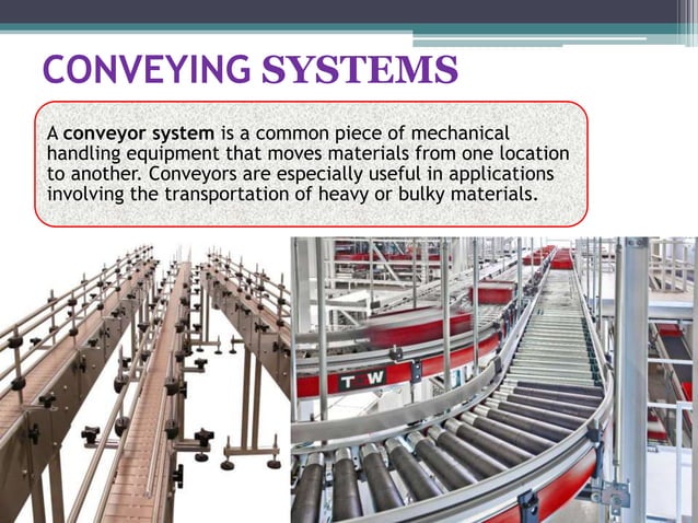 Conveyors and types | PPTX