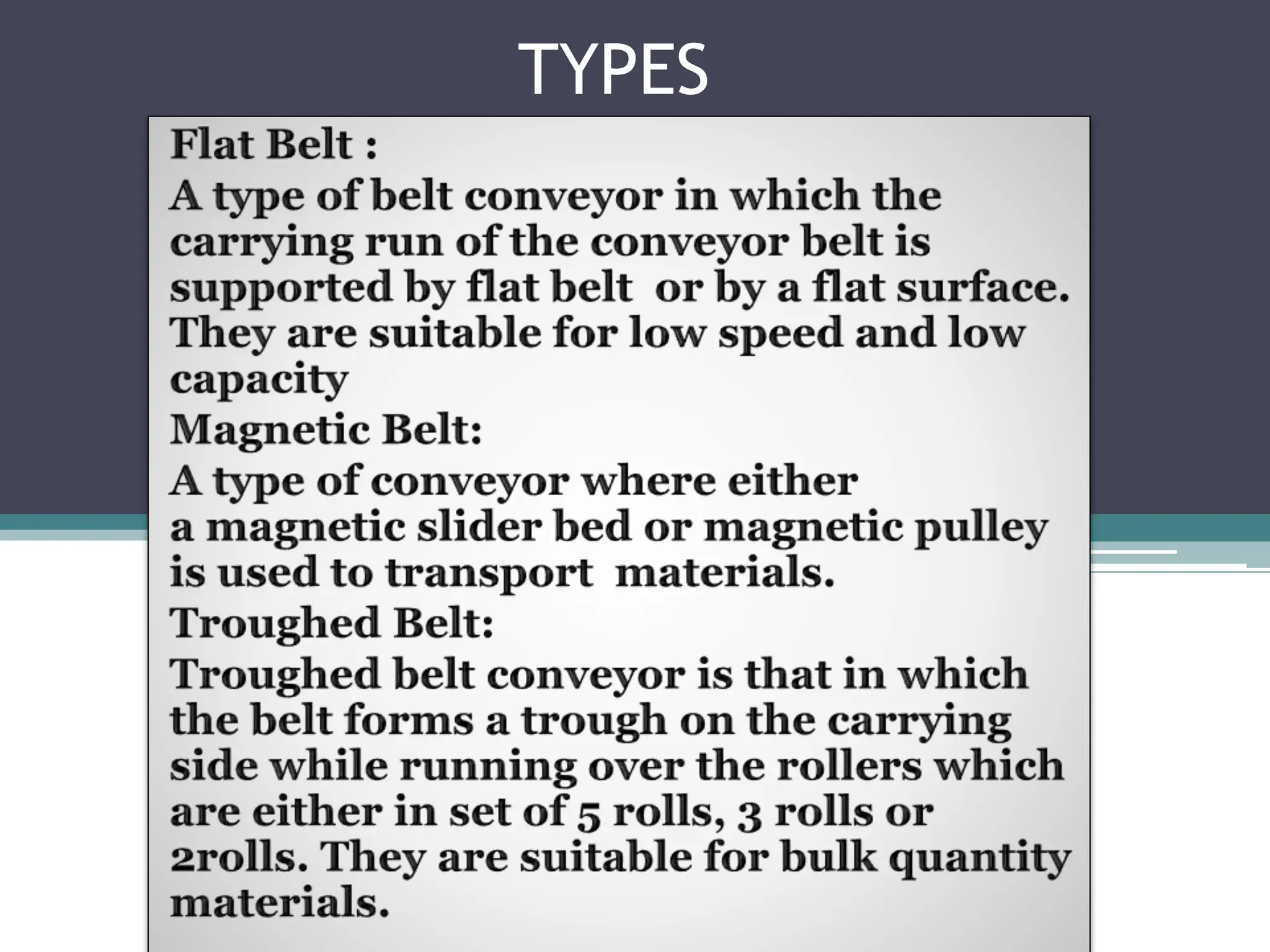 conveyors with its types (upto advantages of belt conveyor).pdf