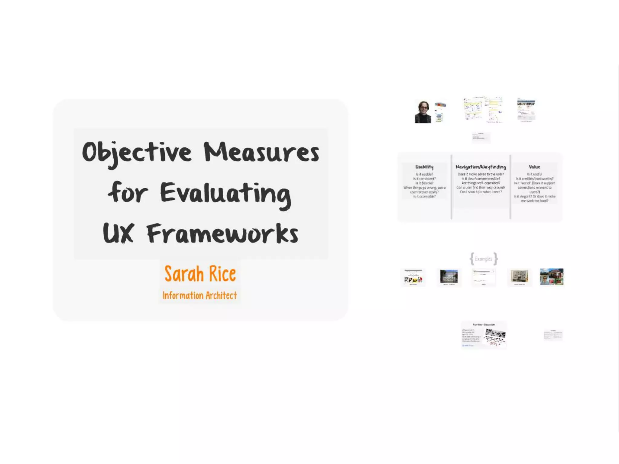 Objective Measures for Evaluating UX Frameworks | PPT