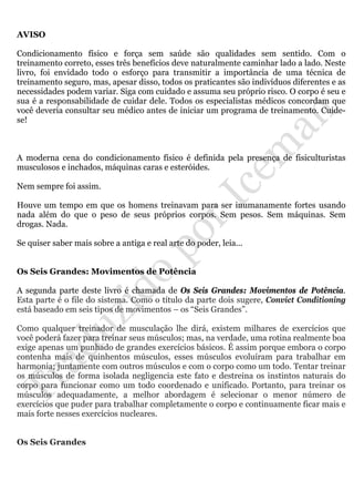 Convict conditioning 01 flexões | PDF