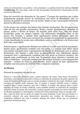 Convict conditioning 01 flexões | PDF