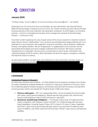 Conviction LP Letter - Jan 2025 [Redacted] | PDF