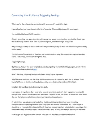 Convincing Your Ex | DOCX