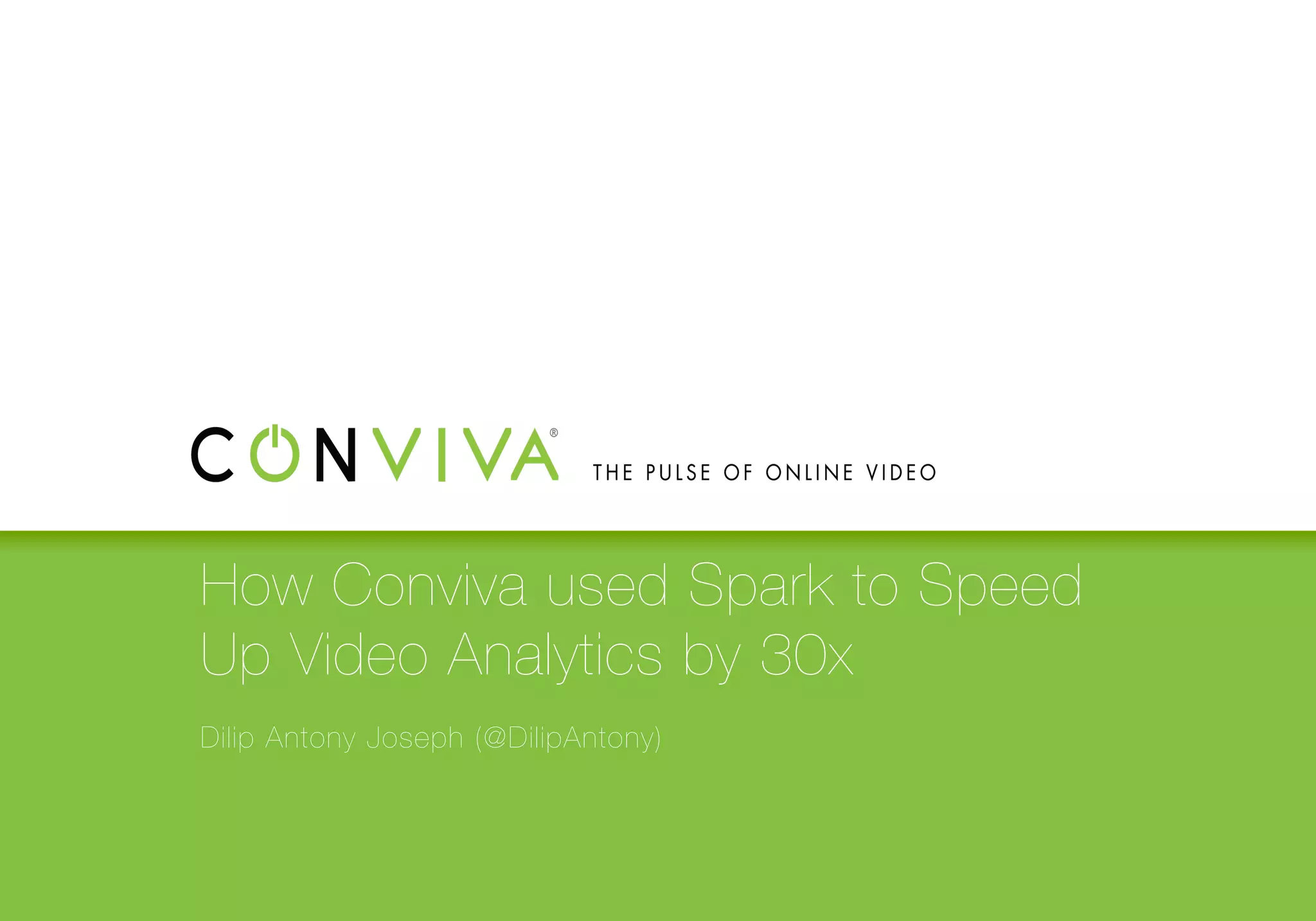 Conviva spark | PDF