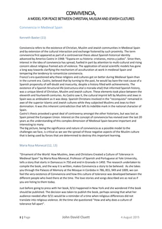 Convivencia A Model for Peace between the three Abrahamic Faiths | PDF ...